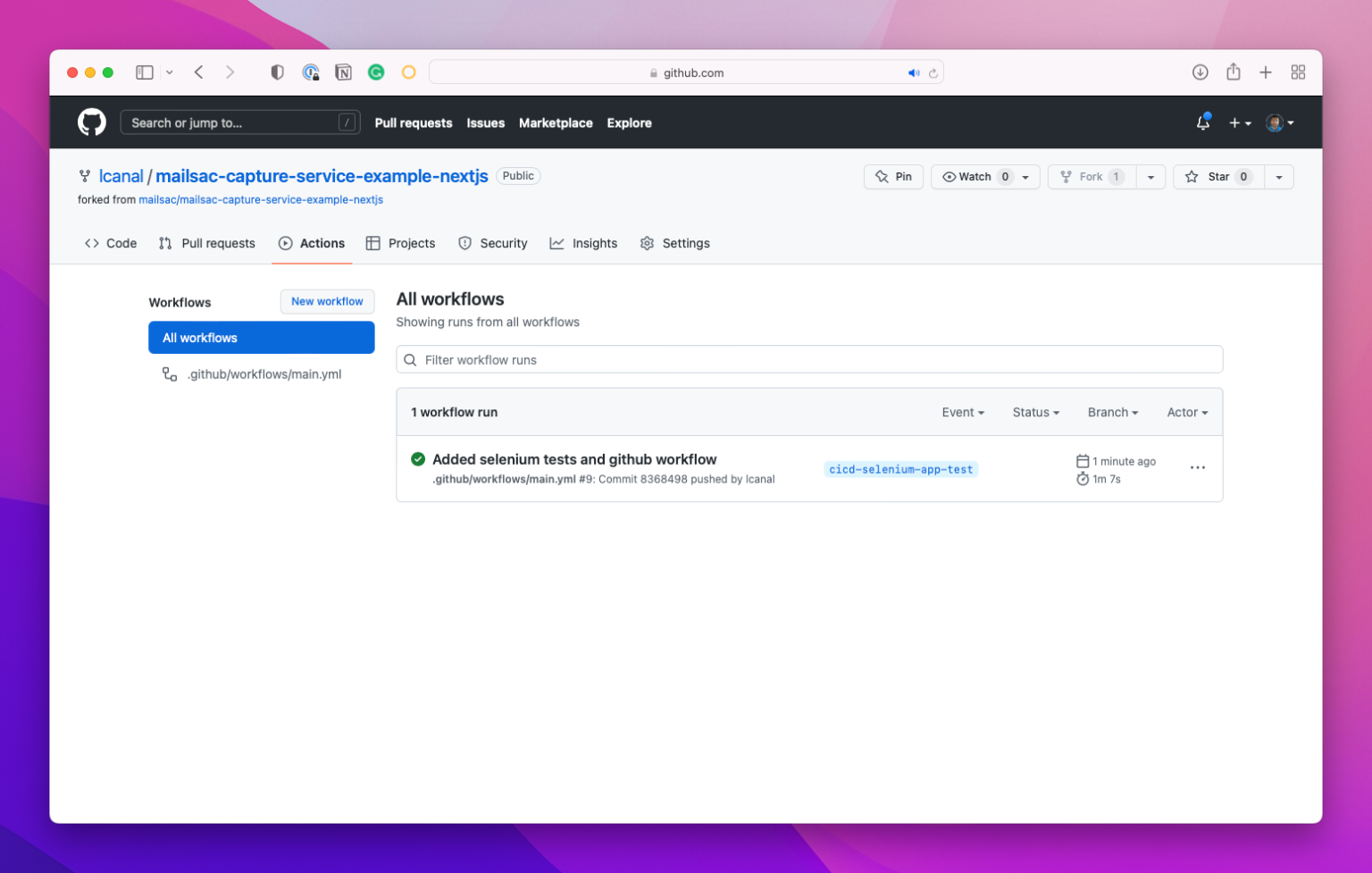 Run Selenium Tests In Github Actions Mailsac