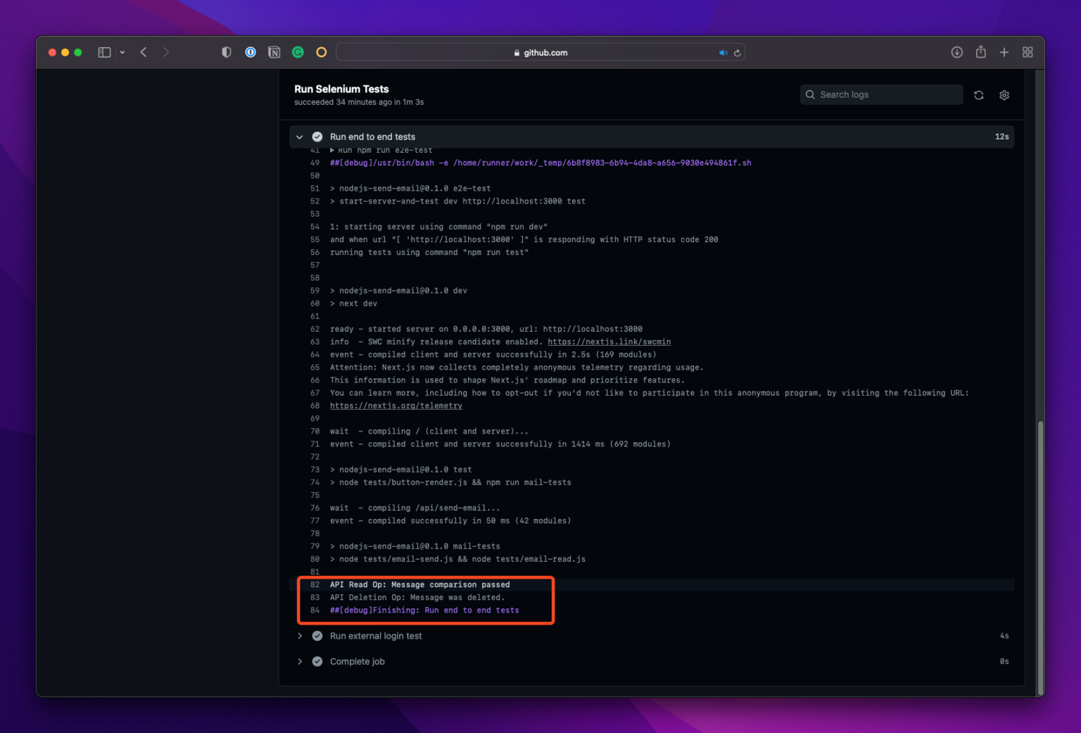 Run Selenium Tests In Github Actions Email Testing Mailsac
